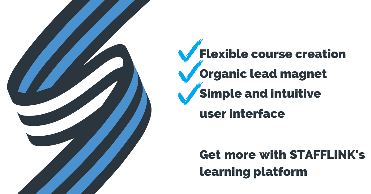 Online staff training made effective with STAFFLINK's learning platform